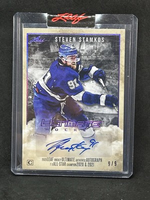 STEVEN STAMKOS 2023 LEAF ULTIMATE HOCKEY AUTOGRAPH PURPLE /9 Sh | eBay