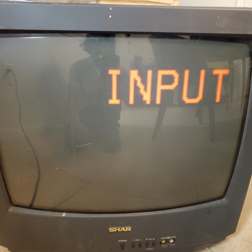 Sharp 18 inch CRT TV w A/V inputs retro gaming Model 18N-M100 -Tested ...