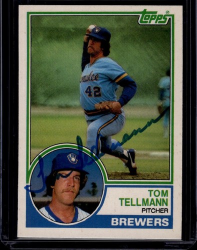 1983 Topps Traded #109T Autographed Tom Tellmann Trading Card | eBay
