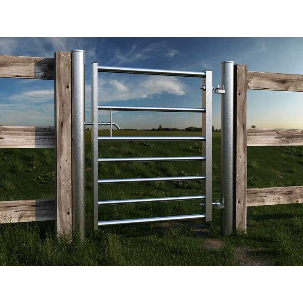 Cross Bars Fence Galvanised Metal Security Gate Farm Pasture Entrance ...