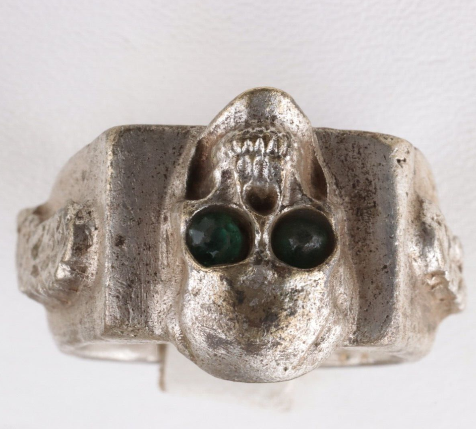 WW2 oak WWII Skull Ring war period ww1 WWI Battlefield artifact ...