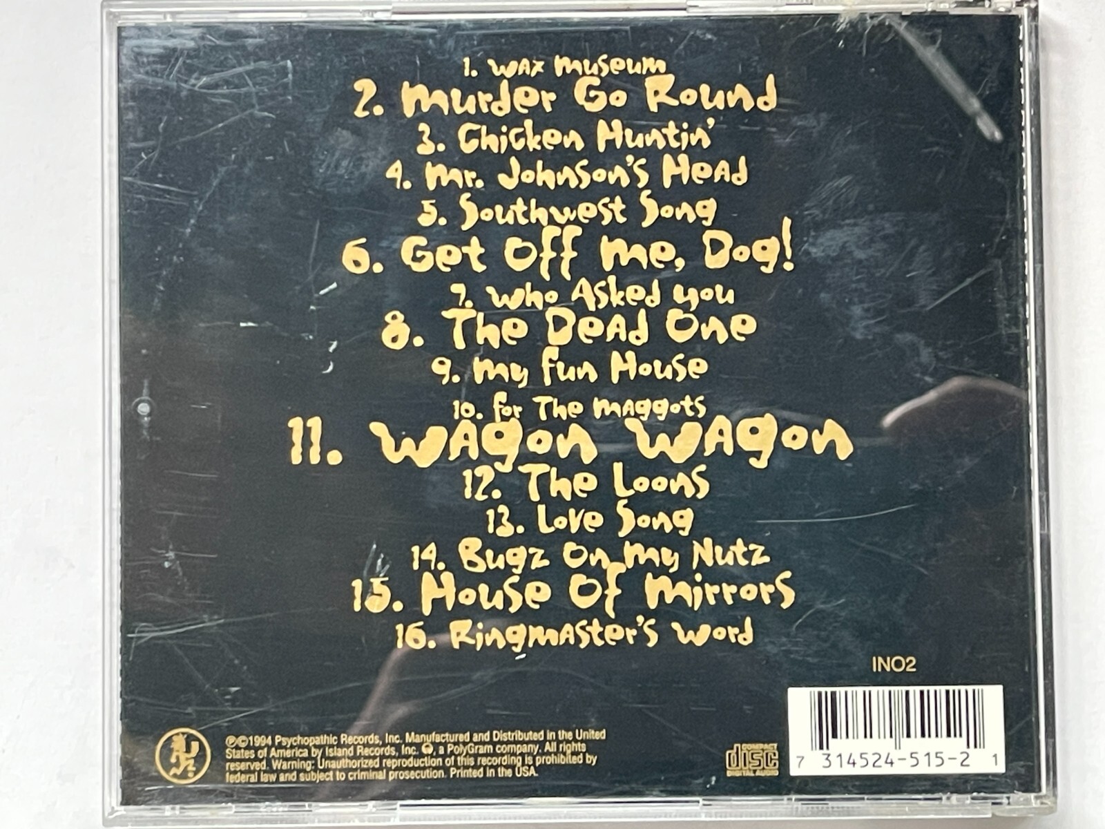 Insane Clown Posse - Ringmaster (CD, 1994) ICP with Foil Cover ...