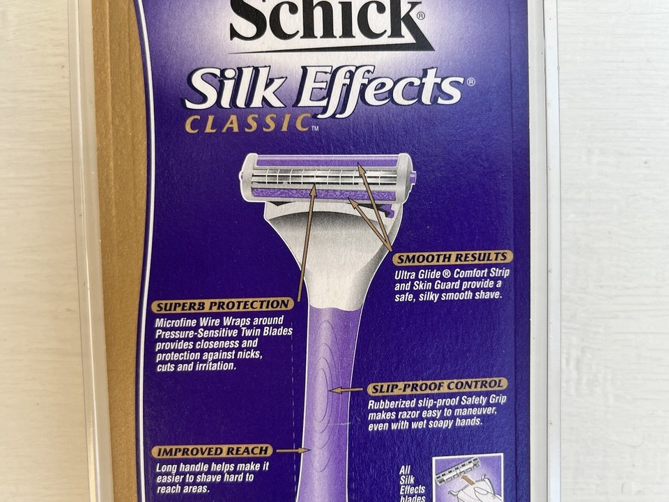 Schick Silk Effects Classic Razor and Shower Holder Vintage 2000 Y2K ...