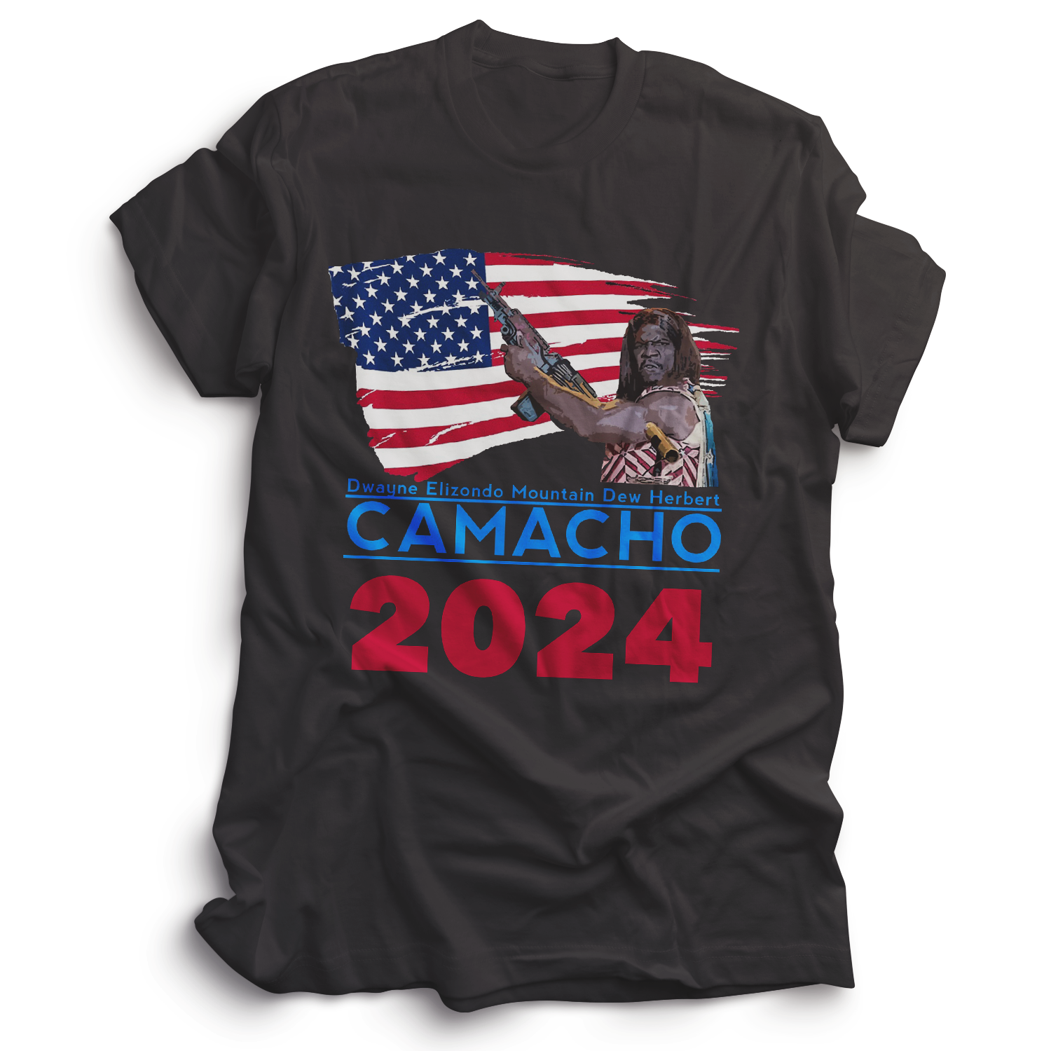 Idiocracy Camacho President 2024 Election T-Shirt Luke Wilson Brawndo ...