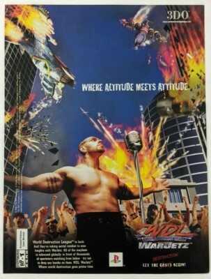 World Destruction League WDL WarJetz Print Ad Game Poster Art PROMO ...