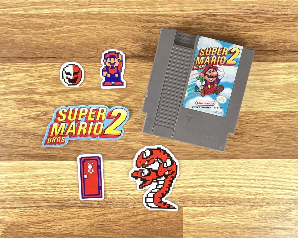 Super Mario Bros 2 Stickers SMB 2 Nintendo NES Pixel Art 54 Sticker ...