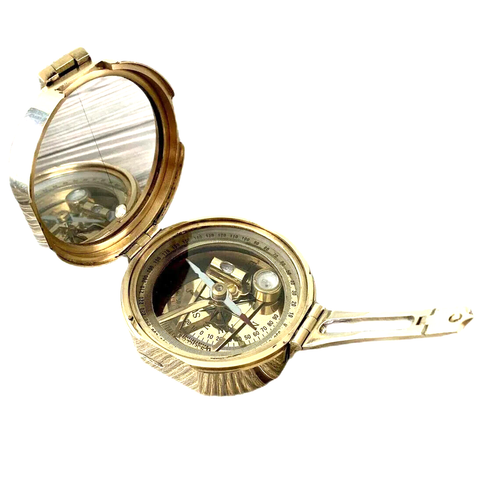 Brunton Compass Nautical Brass Vintage Navigational Compass Heavy Brass ...
