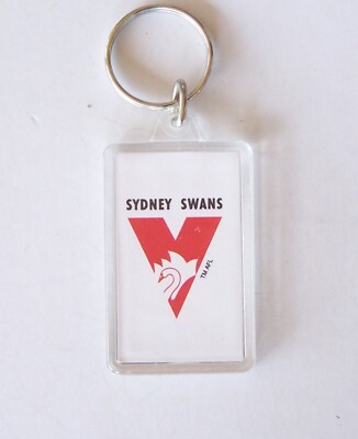 OLD SYDNEY FOOTBALL CLUB SWANS AFL ACRYLIC MEMBER KEY CHAIN MEMBER ...