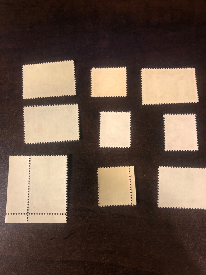 9 VF MNH Canadian Stamps #313, 314, 315, 317, 318, 319, 321, 322, 334 ...