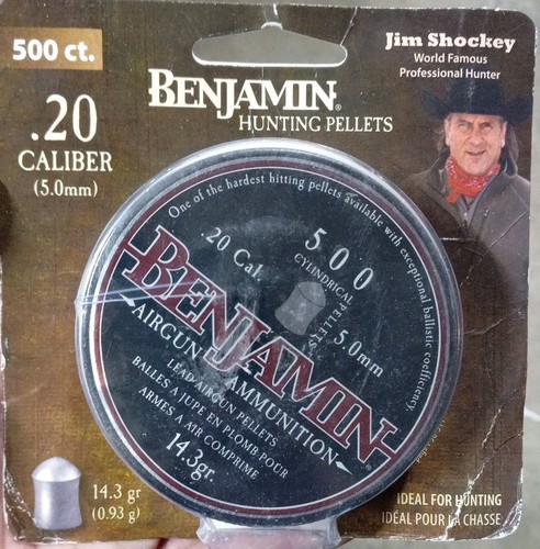 Benjamin Sheridan P50 Airgun .20 Cal 500 Count Pellets BJ50 for sale ...