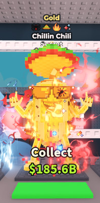 Golden Chillin Chili W/4 Traits (400m+/s) - Steal A Brainrot | eBay