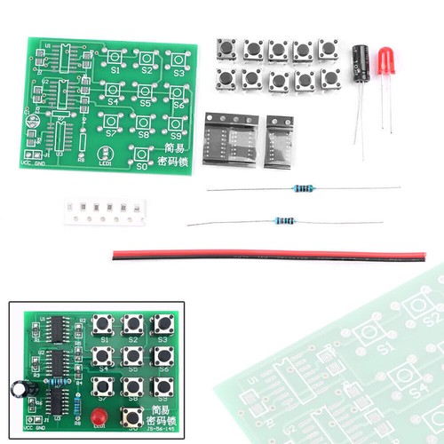 Multi-Functional Simple Electronic Password Lock Circuit Learning DIY ...