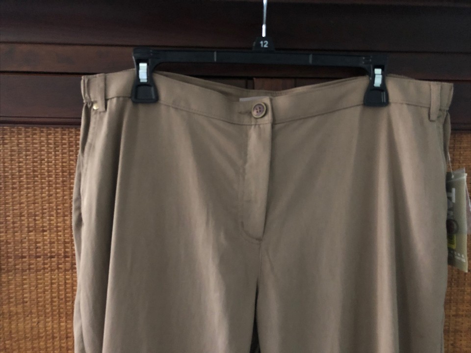 NWT! Women’s TanJay 16W Dk. Tan Pants. Inseam 31”. MSRP $ 49.00. W38 | eBay