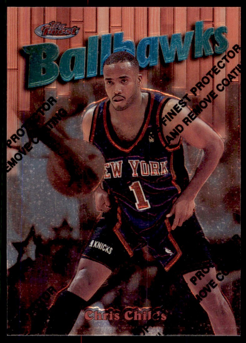 1997-98 FINEST WITH COATING CHRIS CHILDS NEW YORK KNICKS #36 | eBay