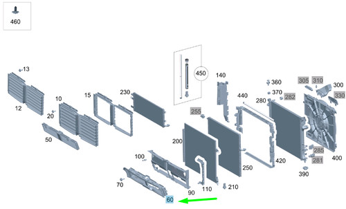 MERCEDES-BENZ GLE W167 LOWER AIR DUCT SEGMENT A1675050600 NO DUTY TO 🇺🇸 ...