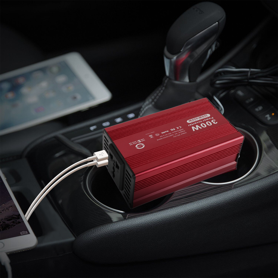 1000W Car Power Inverter DC 12V to AC 110V 120V Converter Adapter ...