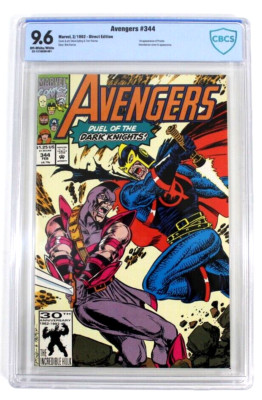 CBCS Graded 9.6 NM+, Avengers #344, 1992, 1st App. of Proctor, Epting ...