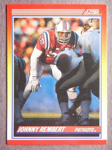 Johnny Rembert #286 Score 1990 Football Card (New England Patriots) VG ...