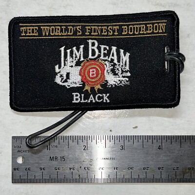 Vintage Jim Bean Embroidered Luggage Tag 4.5in | eBay