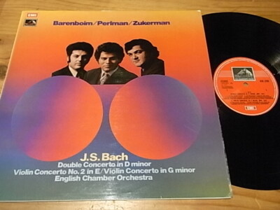 JS Bach Violin Concertos Barenboim Perlman Zukerman EMI UK ASD 2783 ...