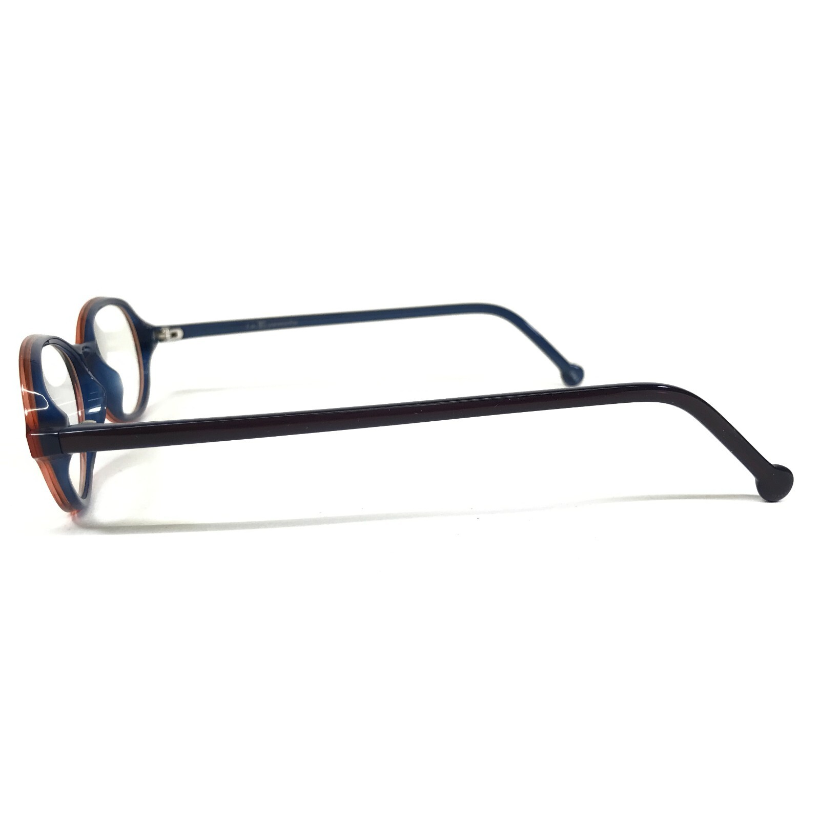 Vintage la Eyeworks Eyeglasses Frames WOOLWORTH 247 Blue Brown Round 45 ...
