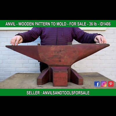 ANVIL - WOODEN PATTERN TO MOLD - 36 lb - ID1406 | eBay