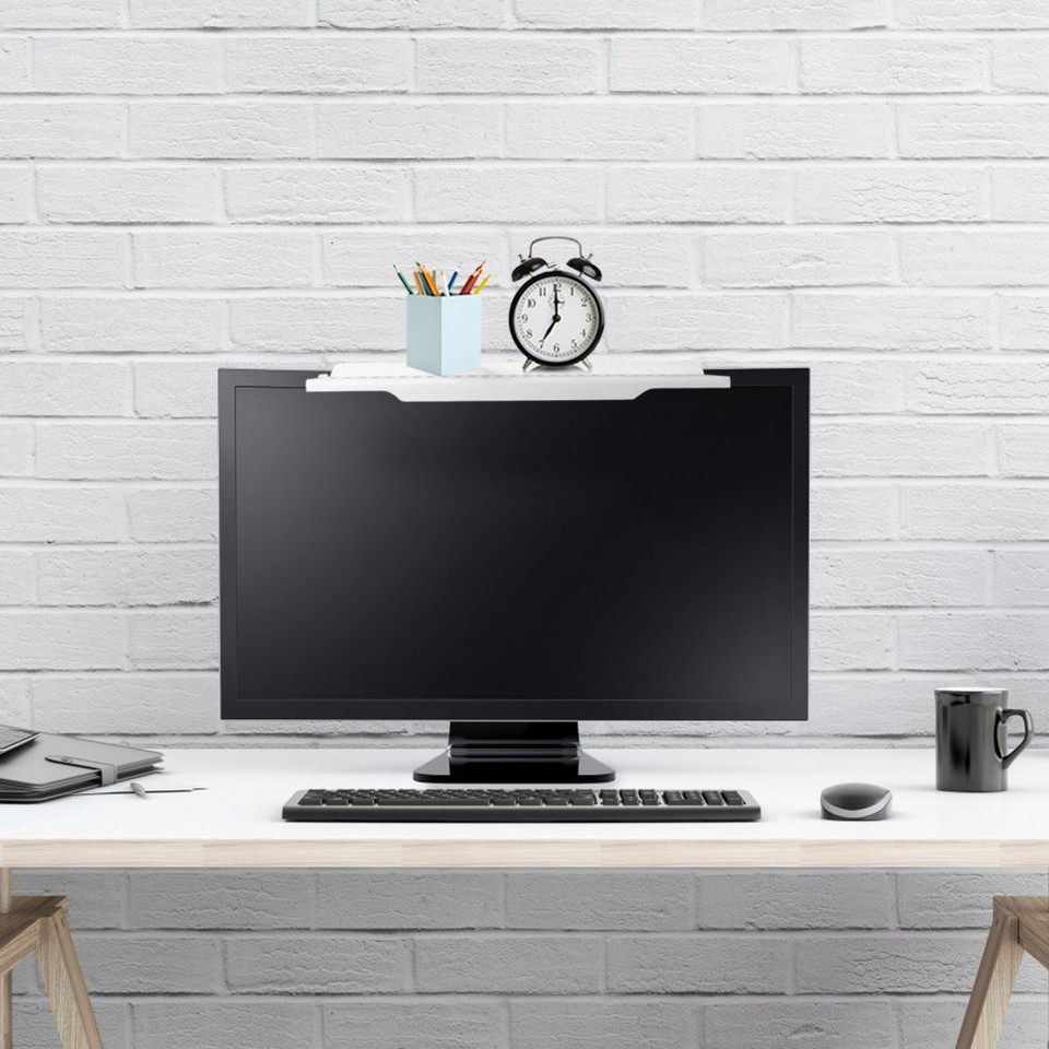 TV Shelf Punch Adjustable Computer Monitor Storage Rack Shelf | eBay ...