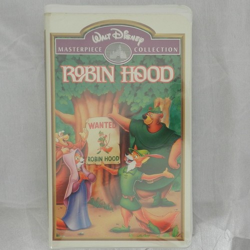 ROBIN HOOD Walt Disney Masterpiece Collection VHS White Clamshell | eBay