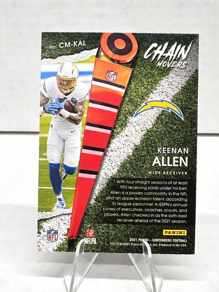 2021 Panini Contenders Chain Movers #CM-KAL Keenan Allen Los Angeles ...