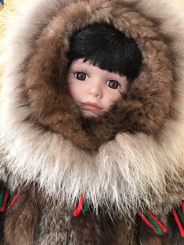 Alaska Native Porcelain Doll PRIMO! Handmade by, Anna Anvel from Bethel ...