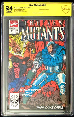 THE NEW MUTANTS #91 CBCS 9.4 SIGNED BY ROB LIEFELD Not CGC | eBay