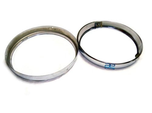 For Royal Enfield Bullet Head Light Inner Outer Rim Chrome 141632-34 | eBay