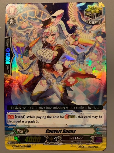 CARDFIGHT VANGUARD CONVERT BUNNY (PALE MOON TRIGGER) V-SS05/042EN RR | eBay