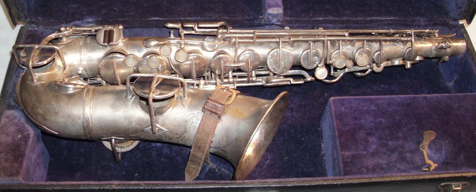 BUESCHER TRUE TONE ALTO SILVER JAZZ AGE LOW PITCH SAXOPHONE 1920s ...