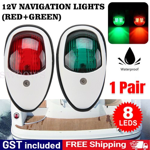 2pcsx LED Navigation Lights Nav Lamp Side Mount Port Starboard Marine ...