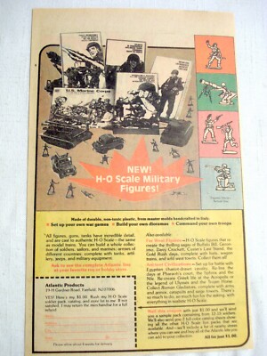 1979 Color Ad HO Scale Military Figures from Atlantic Products ...