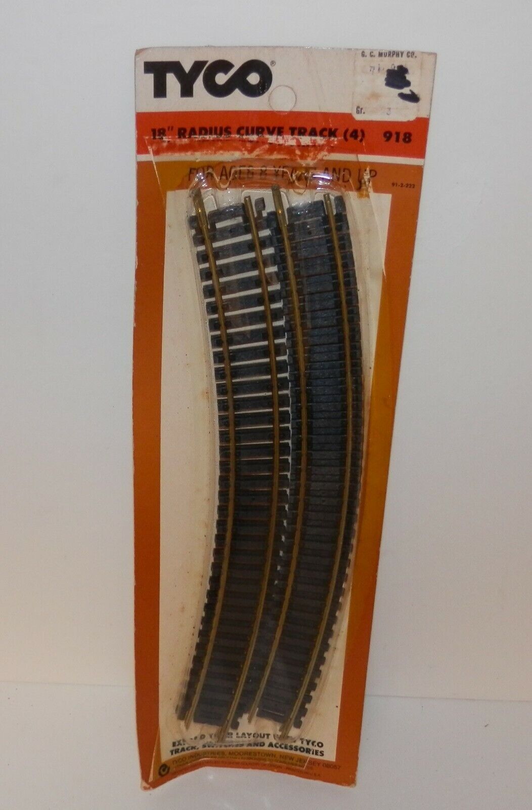Tyco HO Brass Rail 18" Radius Track (4pcs) #918 NOS | eBay