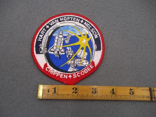 STS-41C Challenger Space Shuttle Patch Crippen Scobee Hart Van Hoften Nelson | eBay