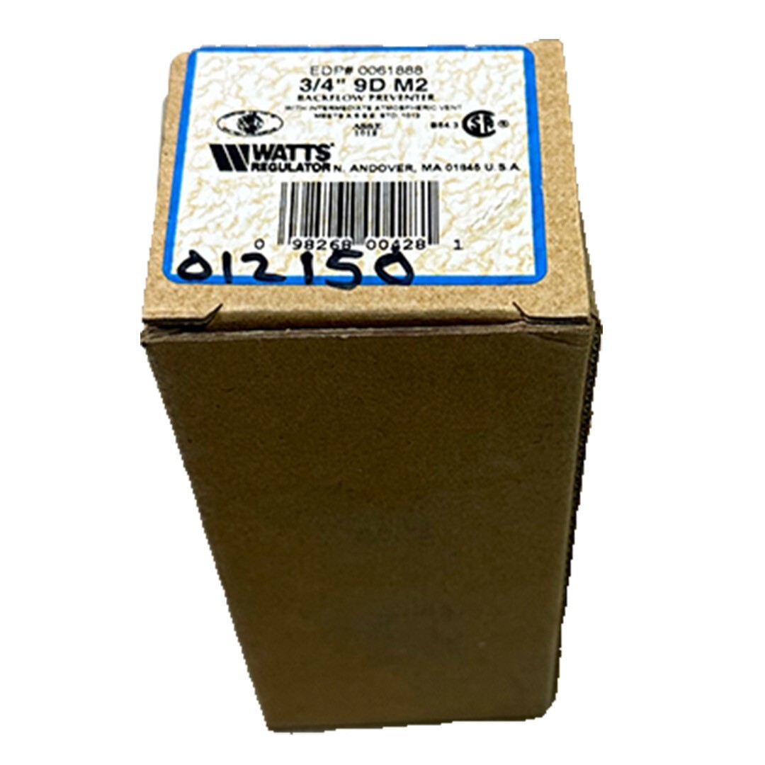 NEW WATTS 0061888 3/4'' 9D M2 BACKFLOW PREVENTER DUAL CHECK VALVE | eBay