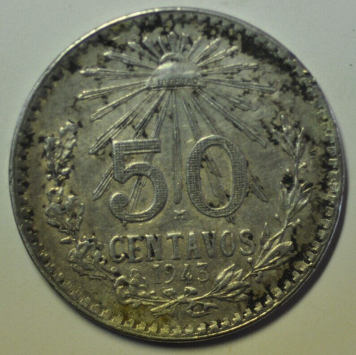 mw22125 Mexico; Silver 50 Centavos 1943 KM#447 | eBay