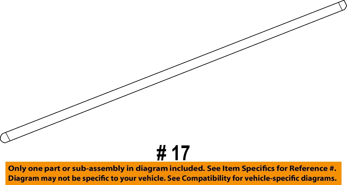 Chevrolet GM OEM 10-17 Equinox ROCKER-Lower Weatherstrip Seal 15914596 ...