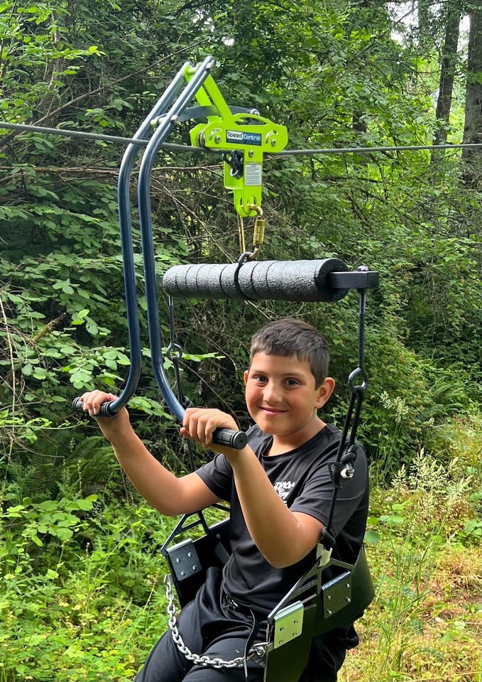 Zip line Trolley Seat / Fun Swing | eBay