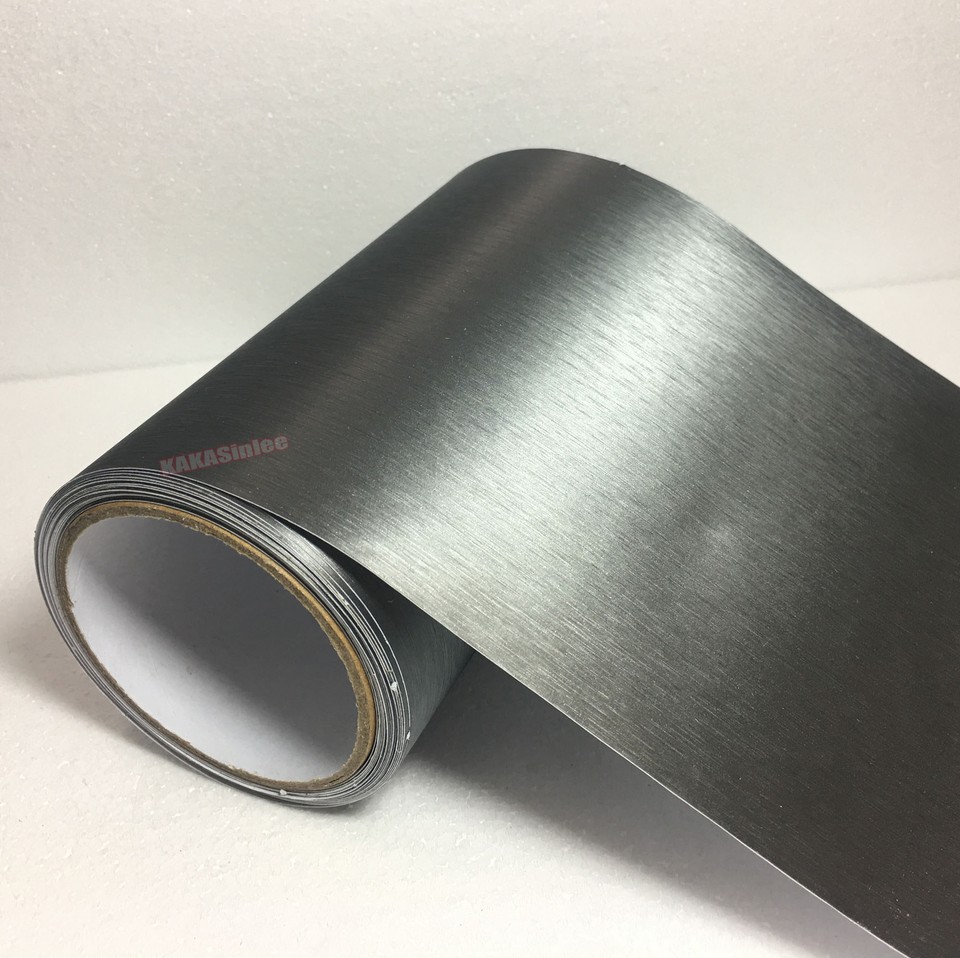 Decor Car House Metallic Metal Matte Brushed ALUMINUM Vinyl Wrap ...