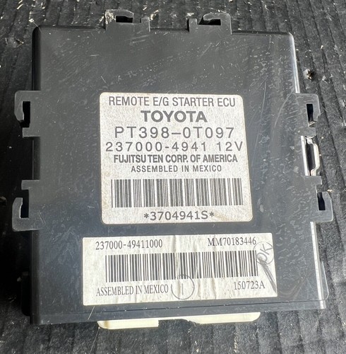 2010-2017 Toyota/ Lexus Remote Engine Start, ECU Control Module OEM ...