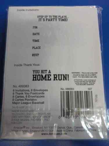 Cincinnati Reds MLB Pro Baseball Sports Party Invitations & Thank You ...