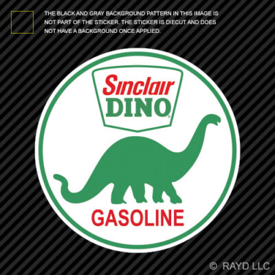 Vintage Sinclair Dino Gas Sticker Premium Die Cut Vinyl gasoline rat ...