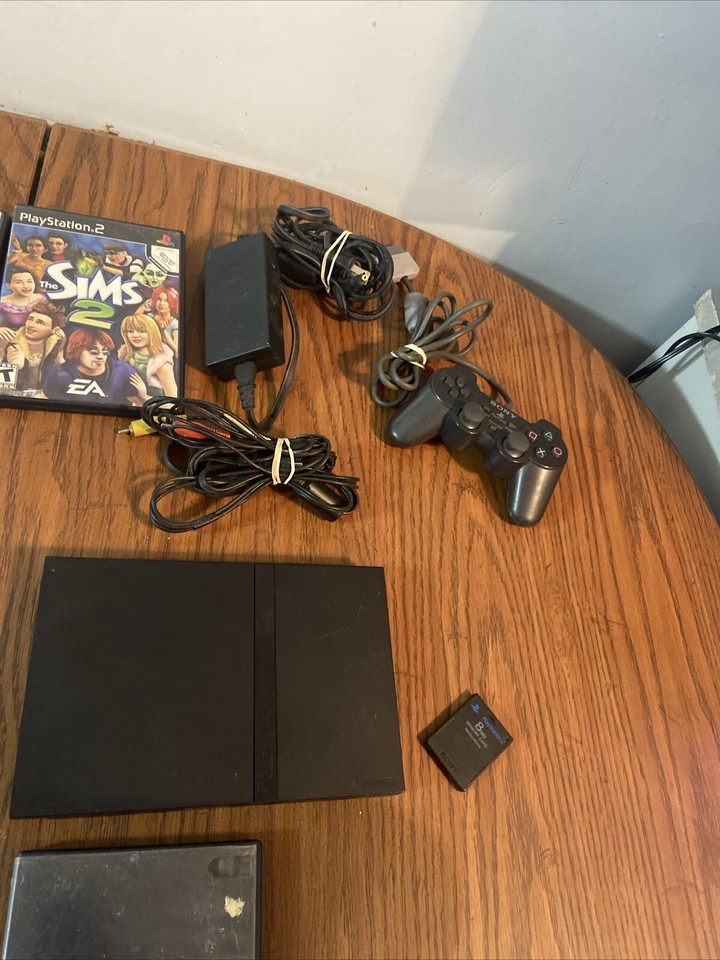 Sony PlayStation 2 PS2 Slim Console SCPH-70012 w/ Controller, With Game ...
