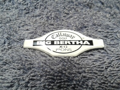 Original Callaway Big Bertha X-12 Irons Badge for back of Head | eBay