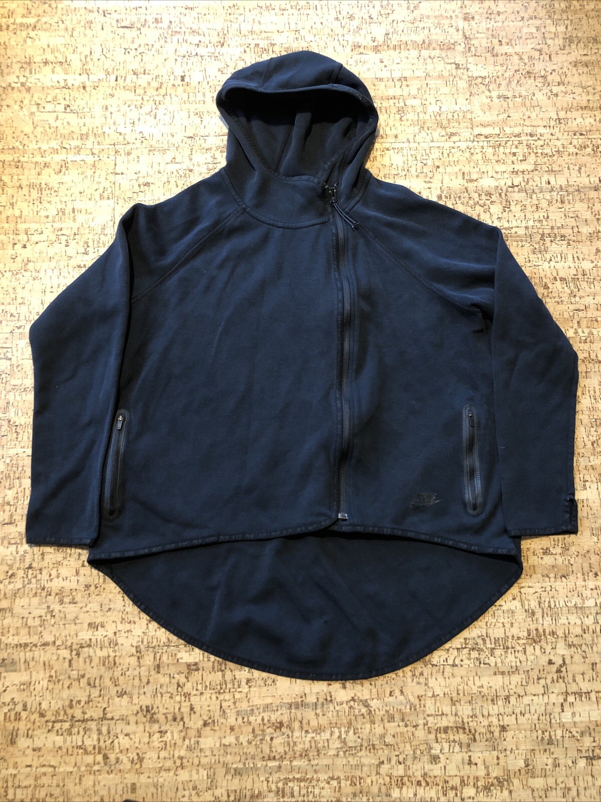 Nike Tech Fleece Cape Hoodie Full Zip Jacket Sweatshirt 669613-010 ...