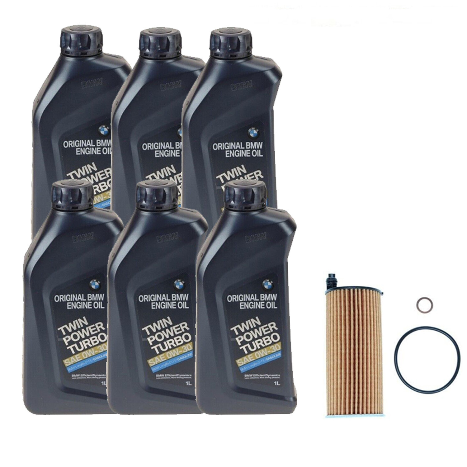 Genuine OEM Engine Oil Twinpower Turbo Ll-01 Fe 0w-30 & Filter For BMW ...